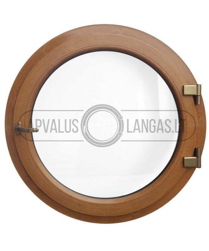 Apvalus langas dekoruotas atidaromas - pvcdurys.lt